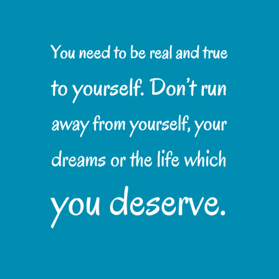 50 Word Inspiration: Be Real With Yourself! – Michael J. Fite